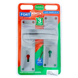 M3E25 - 3 Lever Lockset Satin Chrome | FortKnox